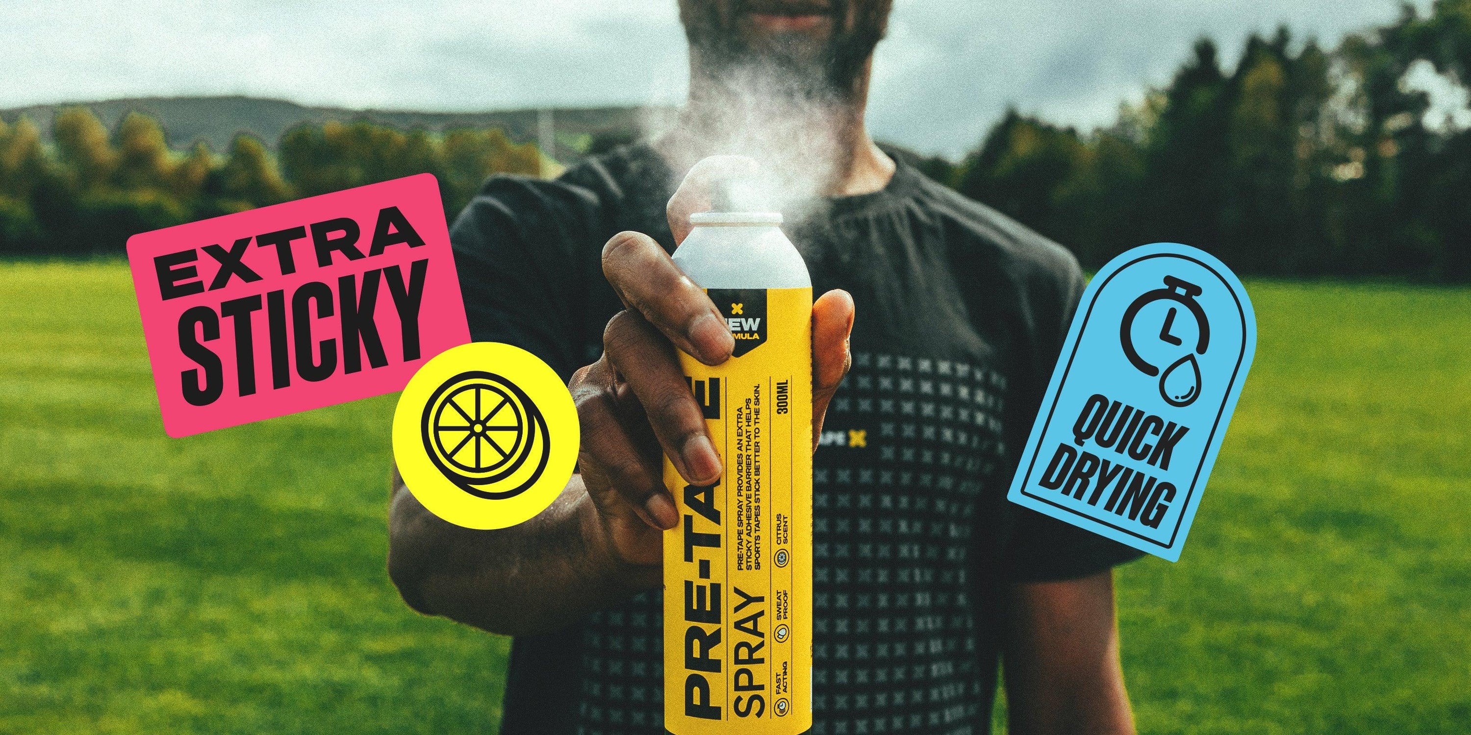 Pre-Tape Spray for Long-lasting Tape Applications