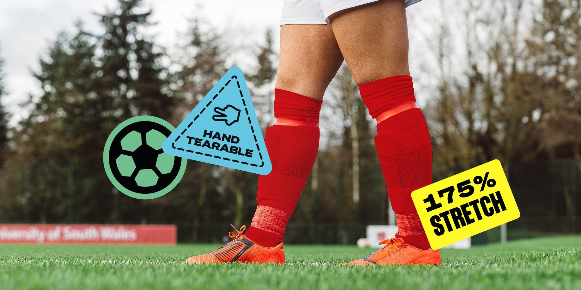 Football Sock Tape in 8 Colours: Keep Socks and Shin Pads Secure