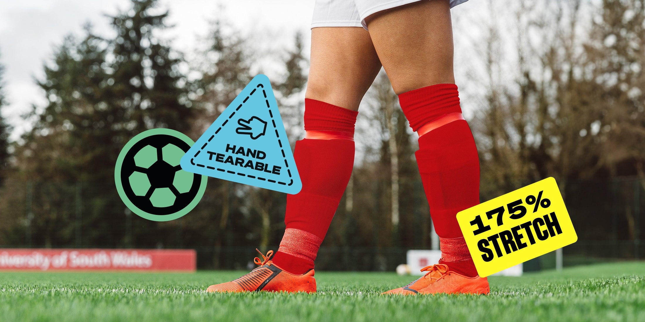 Football Sock Tape in 8 Colours: Keep Socks and Shin Pads Secure